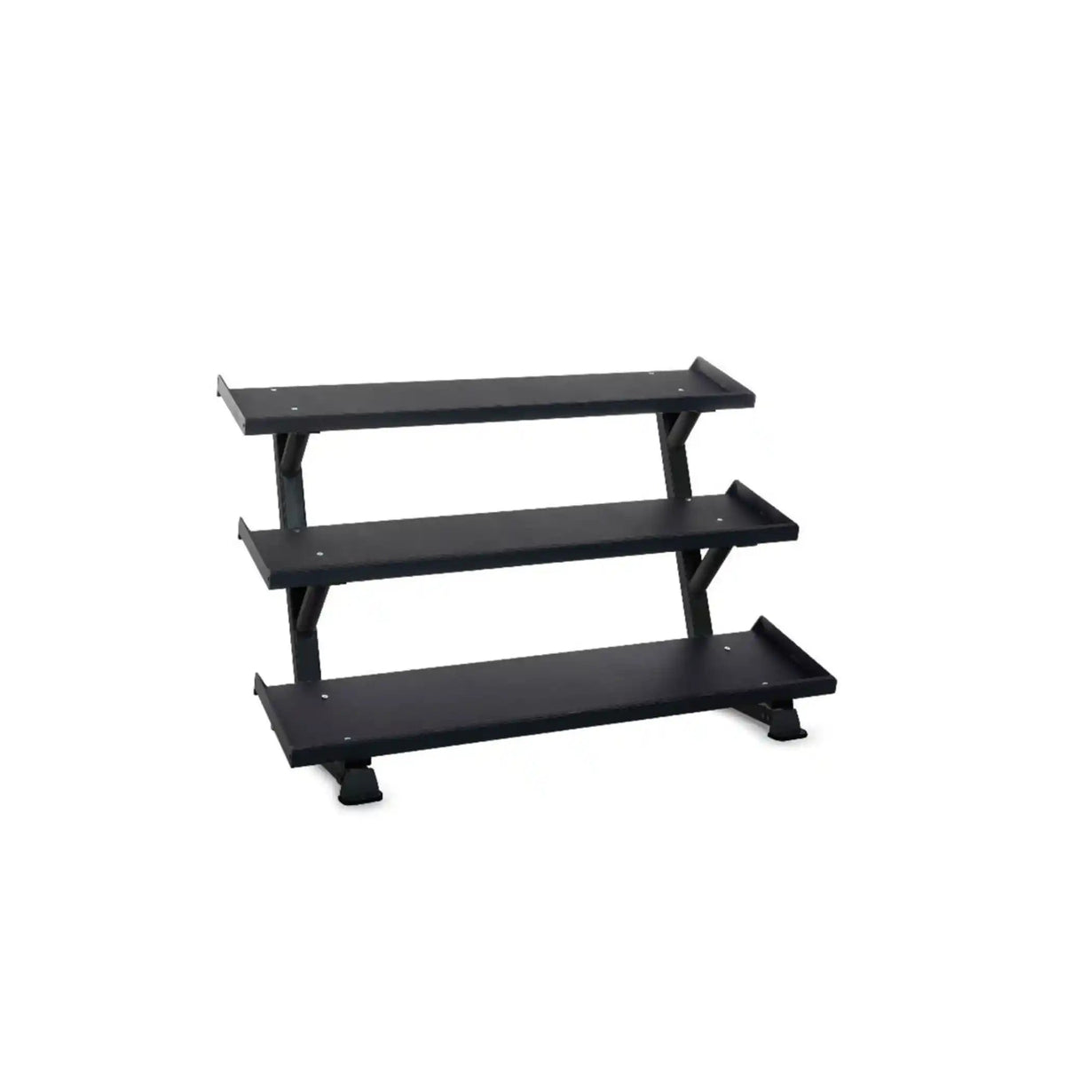 Inflight Fitness 3-Tier Tray Style Dumbbell Rack With 15 Pair Rubber ...